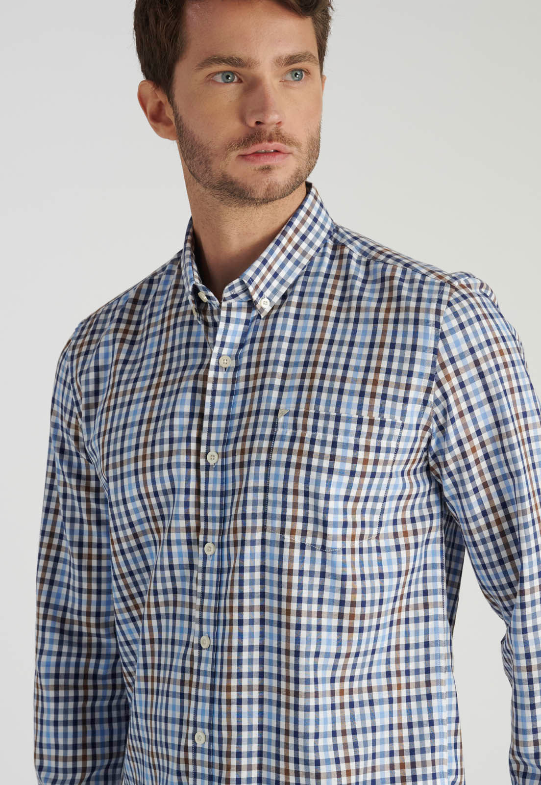 Camisa Finn Heritage Navy para Hombre - New Man Chile - Newman