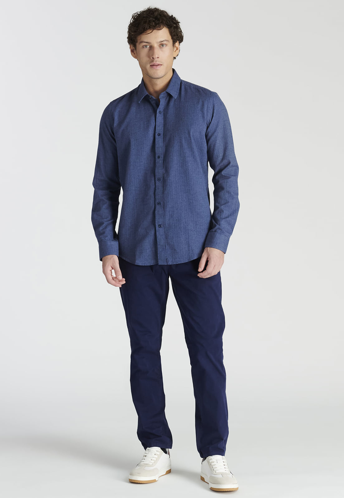 Camisa Gianca Avant-Garde Navy Slim Fit para Hombre - New Man Chile ...