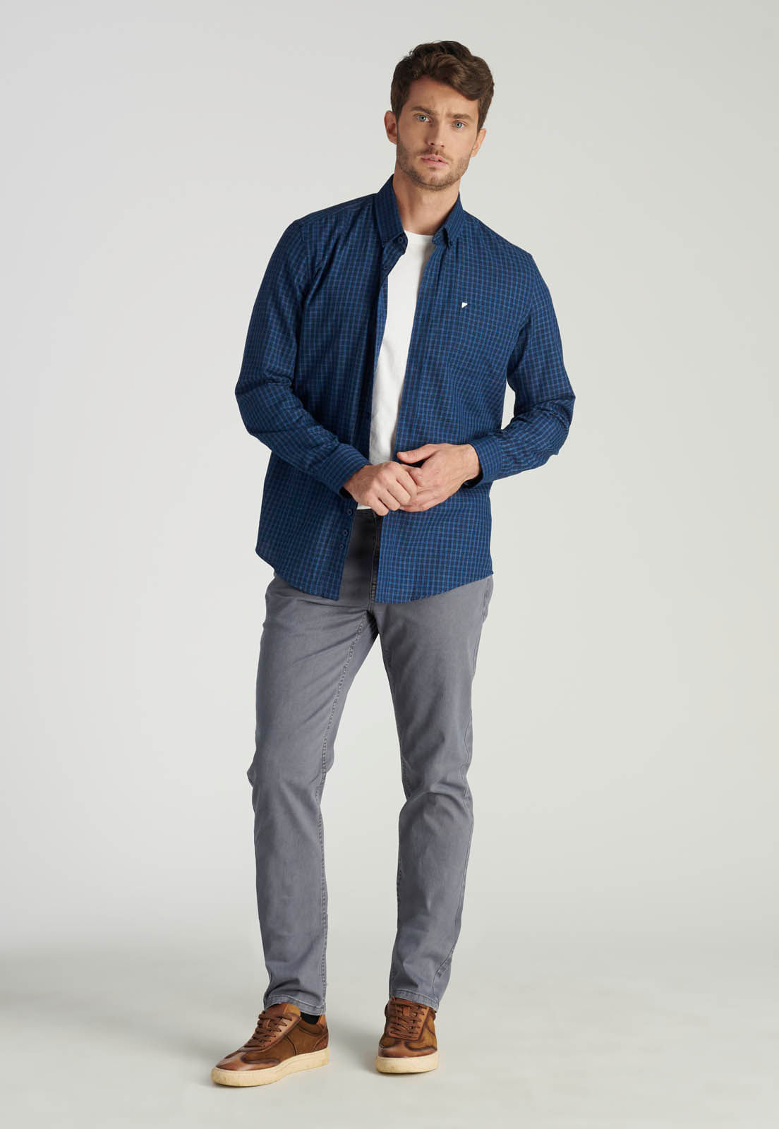 Camisa de Hombre Logan Heritage Blue - New Man Chile - Newman